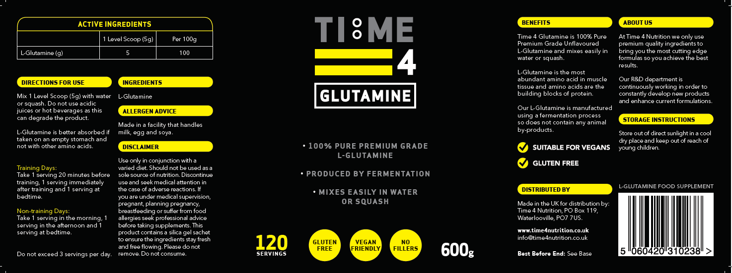 Time 4 Glutamine - Time4Nutrition