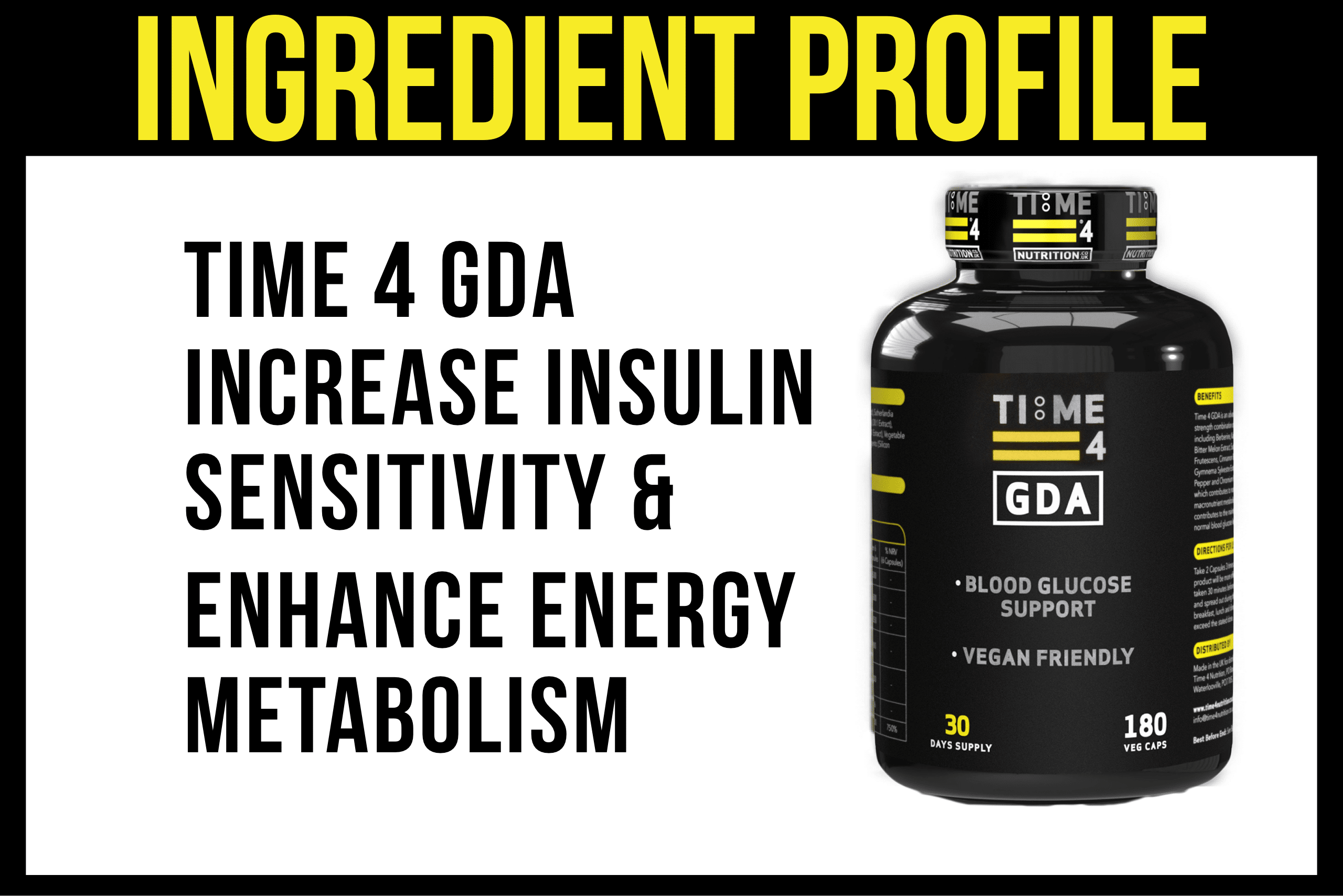 Time 4 GDA Ingredient Profile | Brian Batcheldor | Glucose Disposal Agent