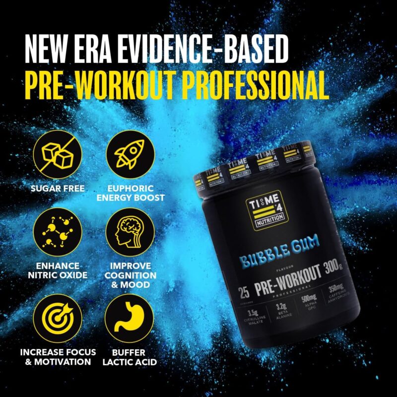 High Strength Pre Workout | Time 4 Nutrition | Professional Range